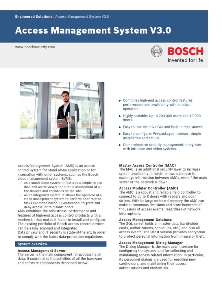 Access Management Sy Data Sheet enUS 78880158347 | PDF | Access Control ...