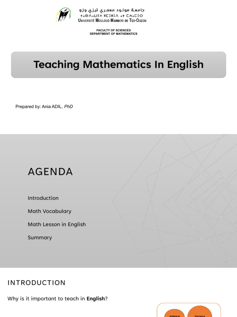 Teaching Math Vocabulary in English | PDF | Arithmetic | Elementary ...