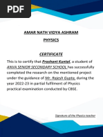Certificate and Acknowledgement Class 12th Project | PDF
