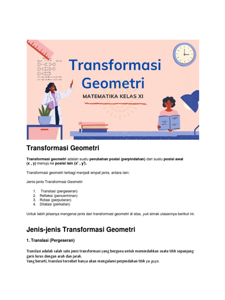 Materi Transformasi Geometri Bagian 1 | PDF