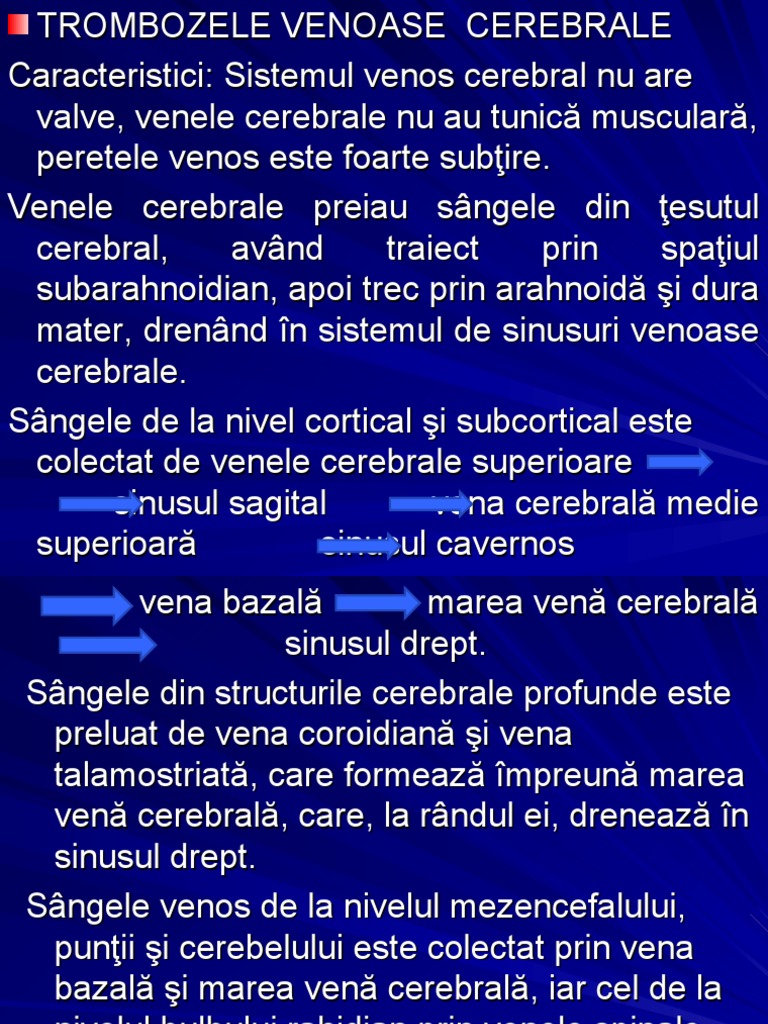 Tromboze Cerebrale | PDF