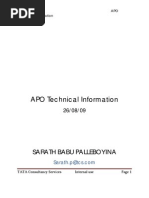 APO Transaction Codes | PDF | Time Series | Scheduling (Computing)