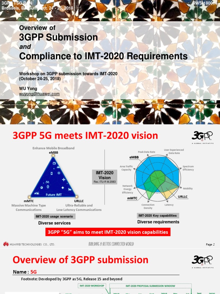 RWS-180014 Overview of 3GPP Submission and Compliance To IMT-2020 ...