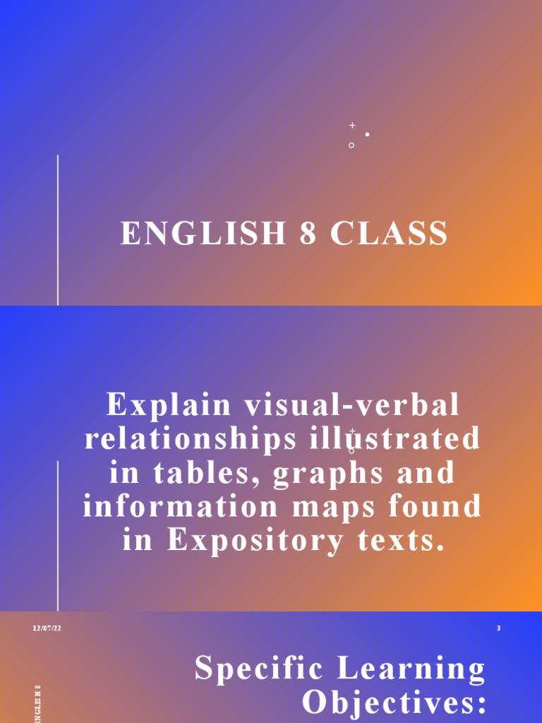 Explain Visual Verbal Relationships Illustrated in Tables Graphs | PDF ...