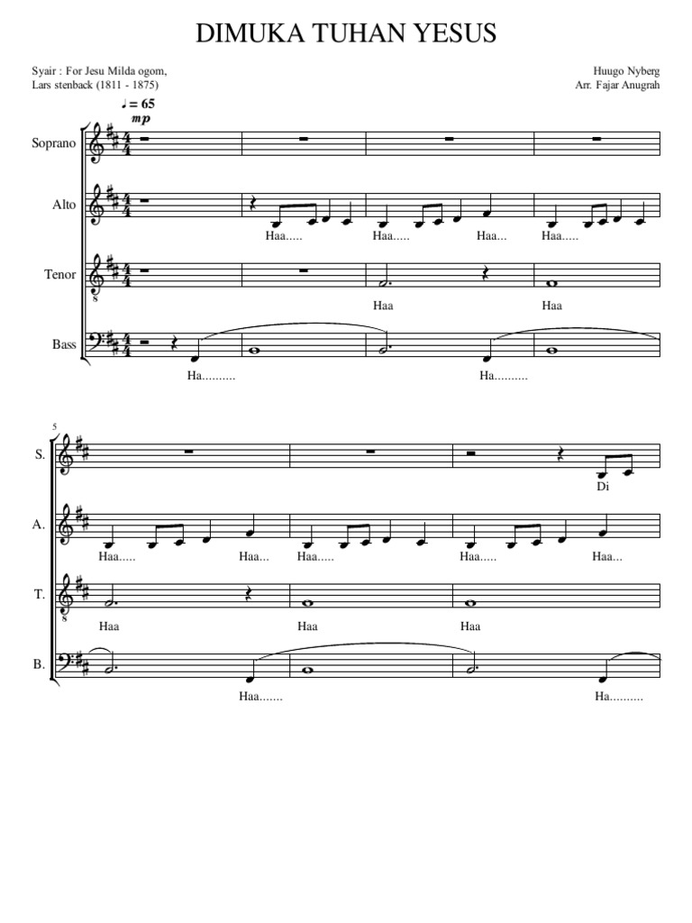 Kj. 29 Dimuka Tuhan Yesus | PDF