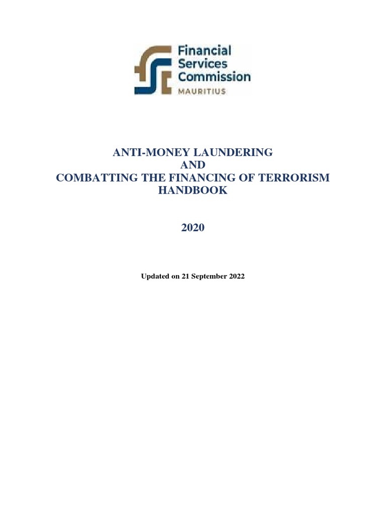 Updated Aml CFT Handbook | PDF | Money Laundering | Terrorism Financing