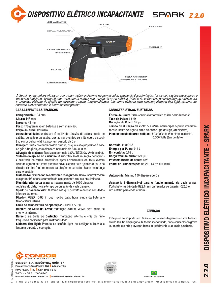 Manual Spark z2.0 PT r02 | PDF