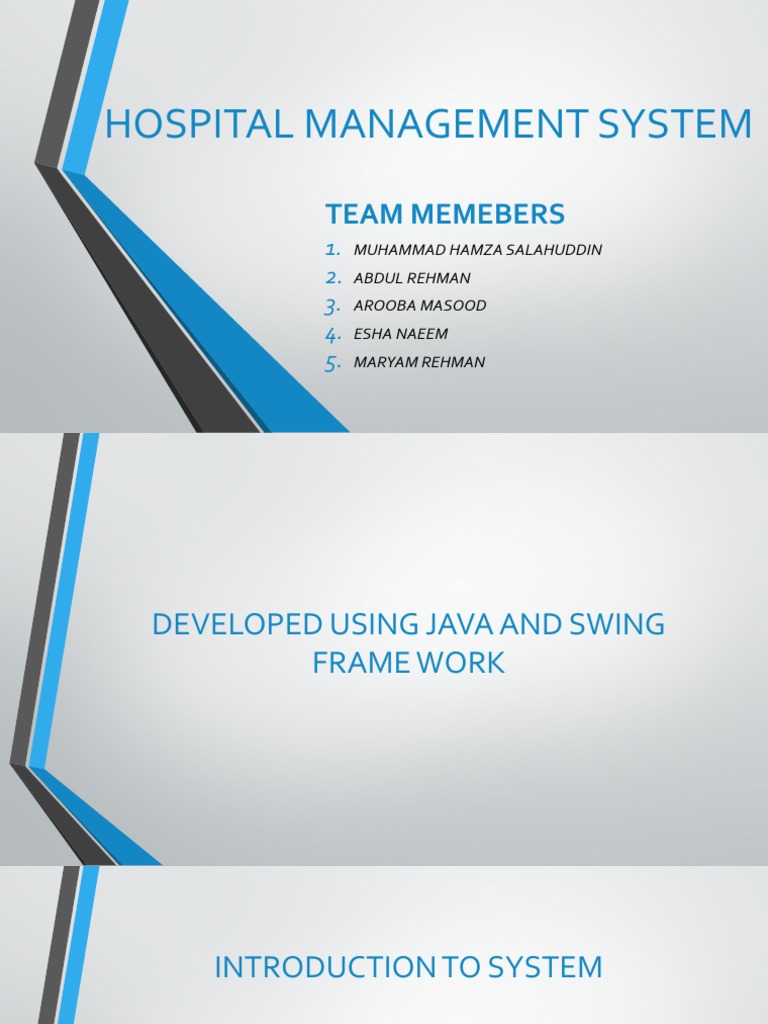 Hospital Management System Overview | PDF | System Software | Computer ...