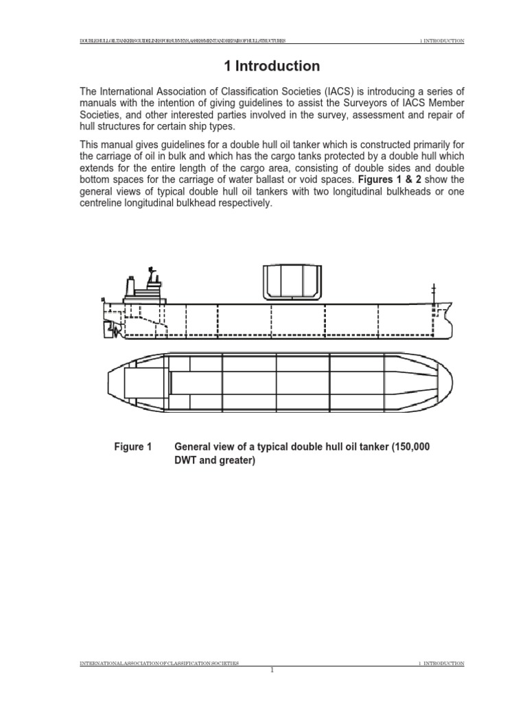Double Hull Tanker - Typical Transverse Bulkhead - IACS Rec.96 | PDF ...