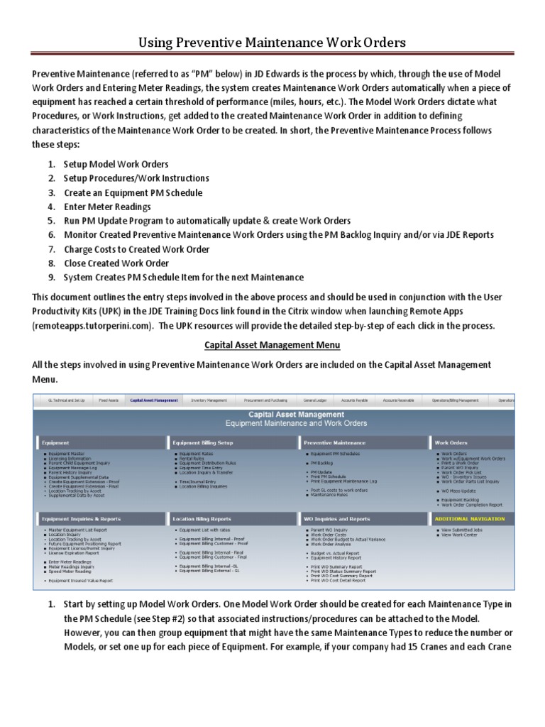 JD Edwards Preventive Maintenance Guide | PDF | Computer Engineering | Software Development