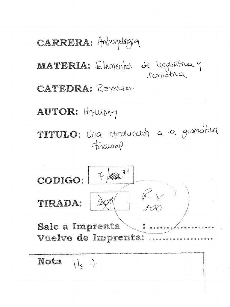 Halliday, Mak. - Una Introducción A La Gramática Funcional | PDF