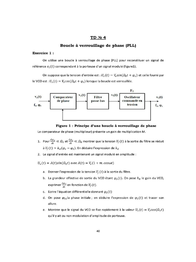 TD4 Fonction de Lélectronique | PDF