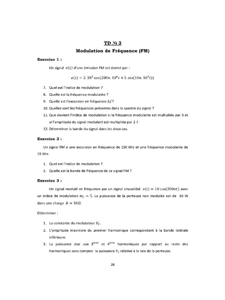TD3 Fonction de Lélectronique | PDF