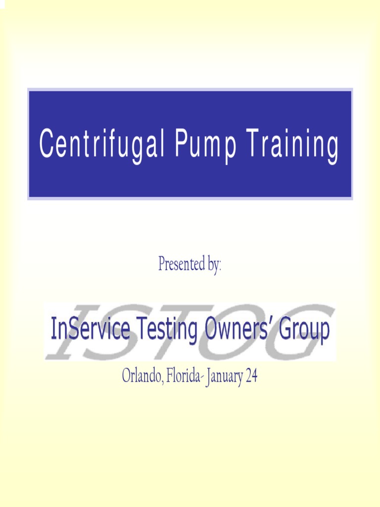 Centrifugal Pump Basics and Operations | PDF | Pump | Horsepower
