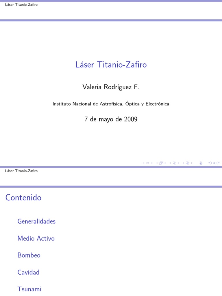 Laser Zafiro | PDF | Láser | Radiación