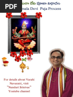 Navaratri Shodasopachara Pooja Telugu & English - Nanduri Srinivas - 2023 | PDF