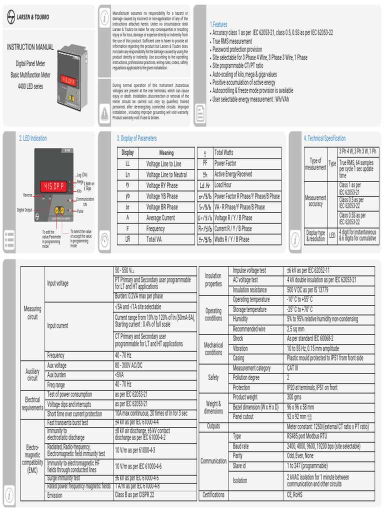 WL-WC4400, WL4405 Basic MFM | PDF | Voltage | Electrical Engineering