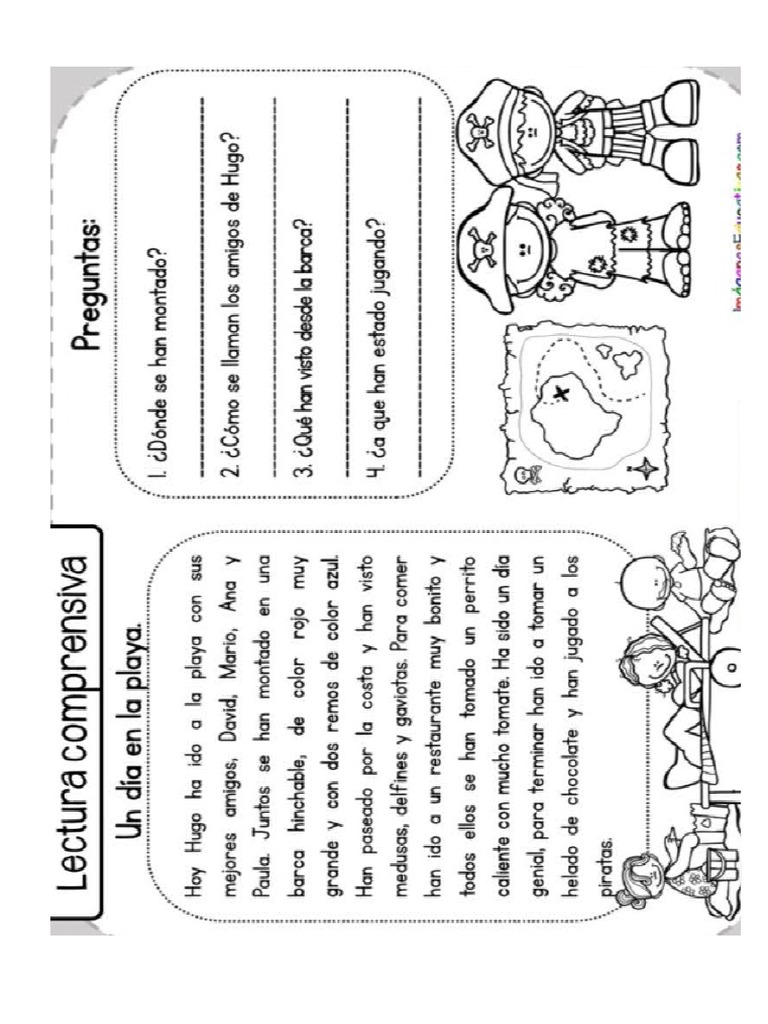 Lectura Un Dia en La Playa | PDF