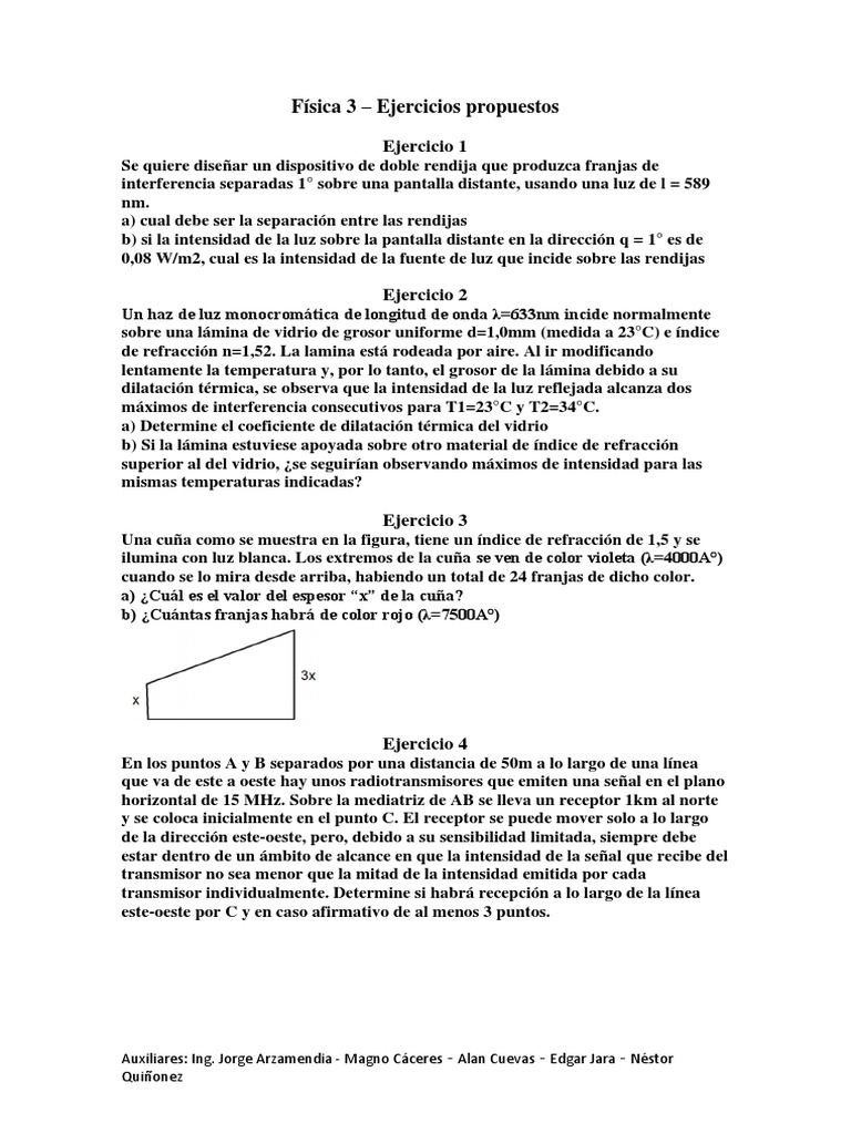 Clase 3 - Ej. Propuestos | PDF | Ligero | Color