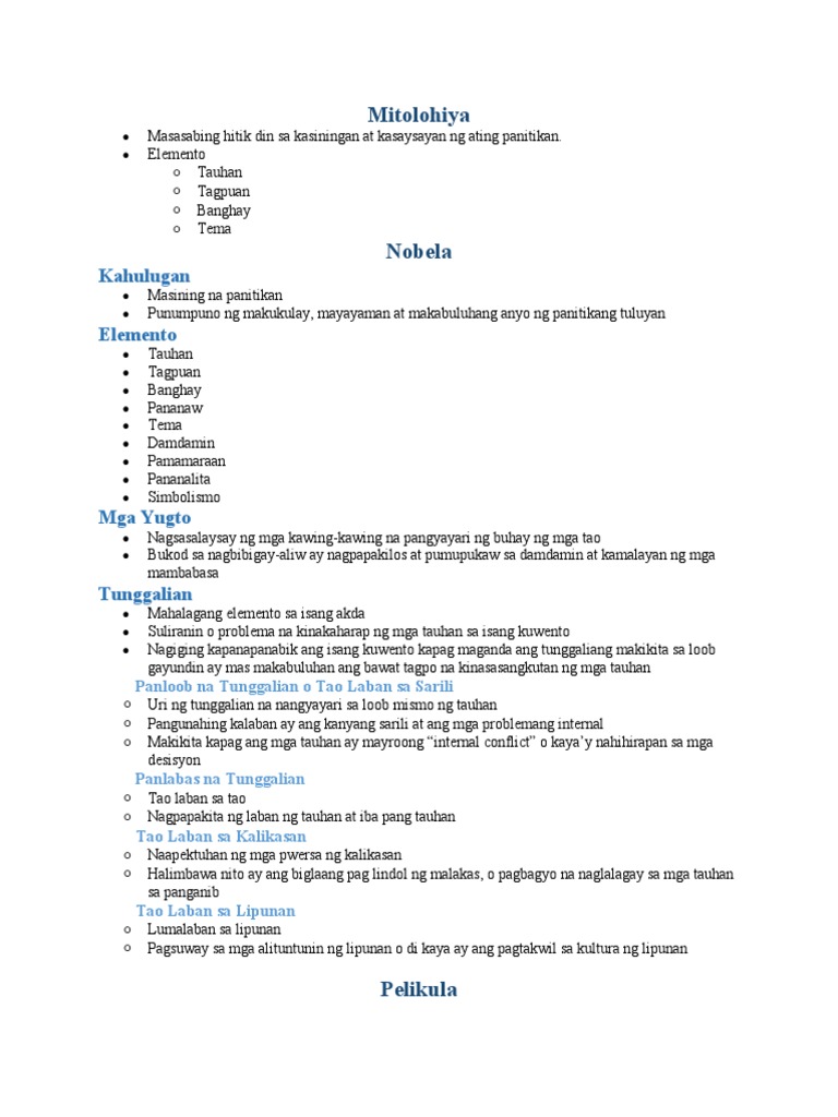 Filipino Q2 Modules 20-22 Summary | PDF