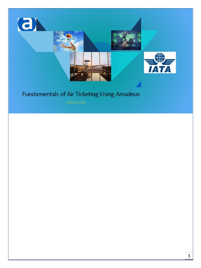 Fundamentals-of-Air-Ticketing-using-Amadeus-1 | PDF