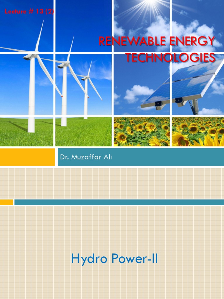 Lecture 13 Pdf Dam Hydroelectricity