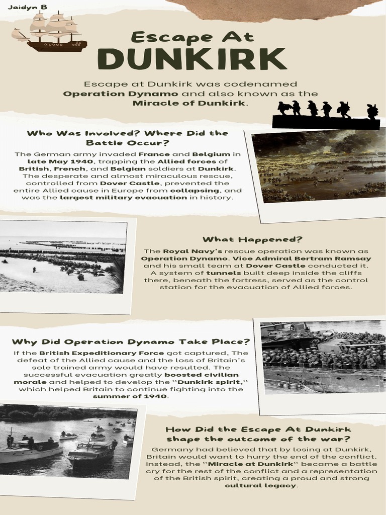 Escape at Dunkirk Infographic | PDF | Military | World War II ...