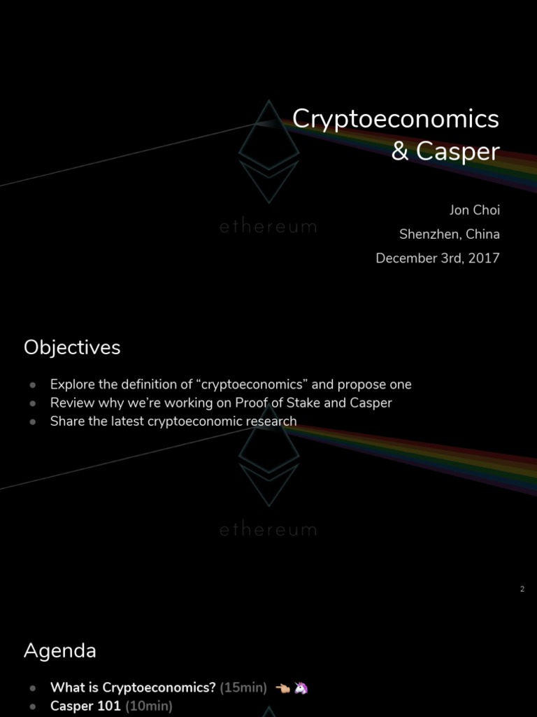 Cryptoeconomics & Casper (PDFDrive) | PDF | Cryptocurrency | Risk
