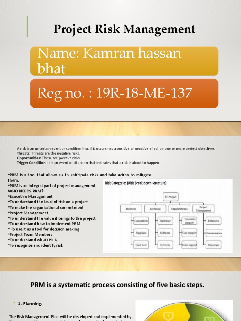 19R-18-ME-137-Project Risk Management | PDF | Risk | Risk Management