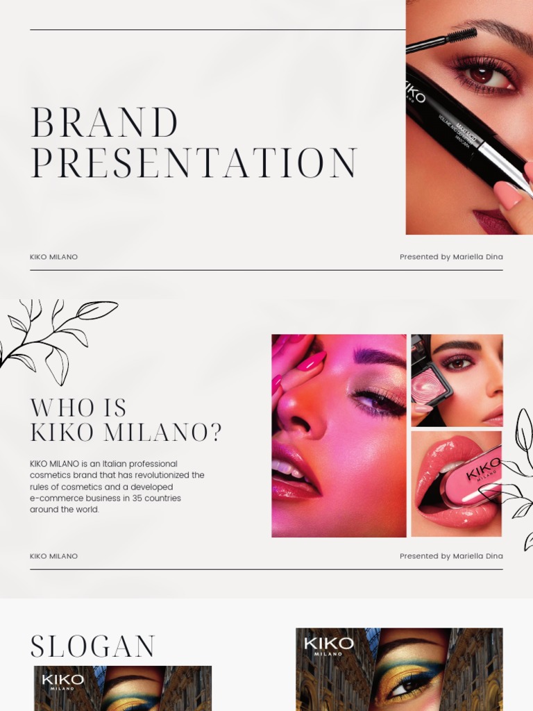KIKO Milano Brand Overview and Slogans | PDF | Cooking, Food & Wine ...