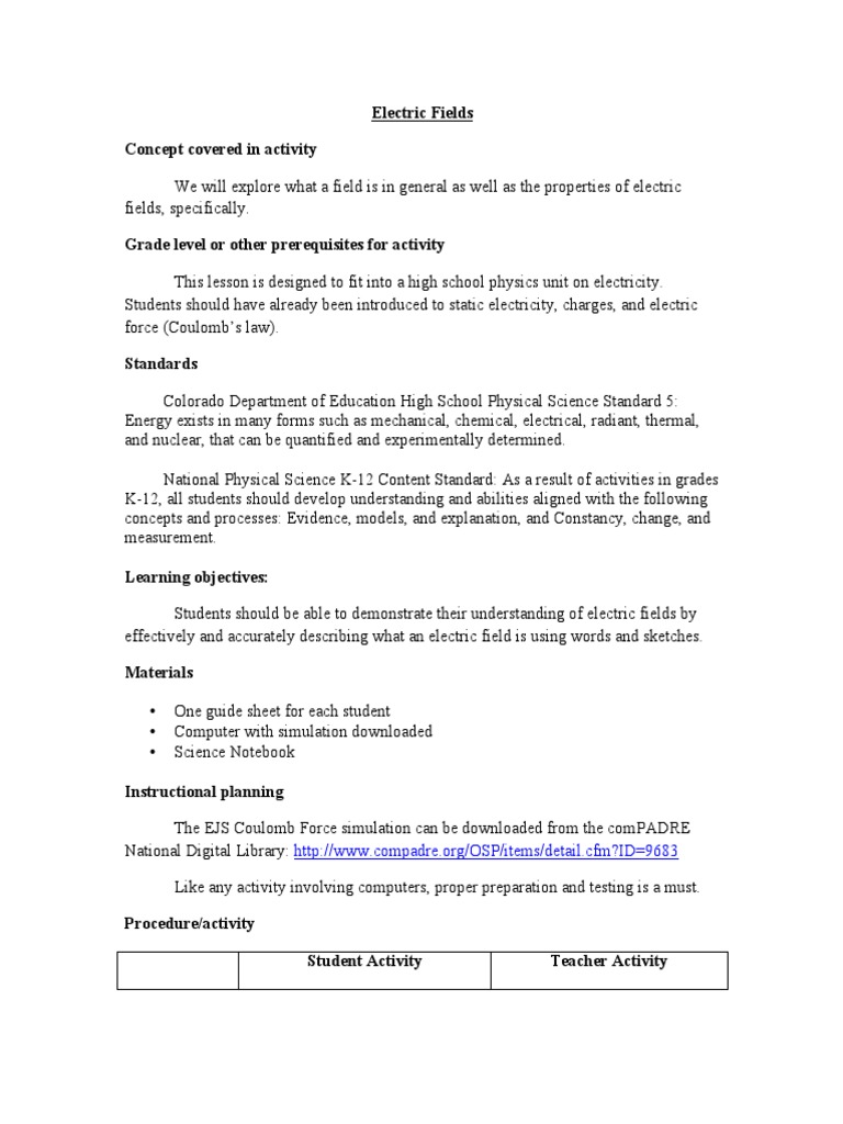 l4 - Electric Fields | Download Free PDF | Electric Field | Physics