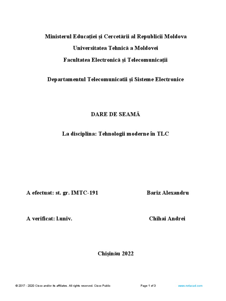 IMTC-191 Lab 4 | PDF | Ip Address | Router (Computing)