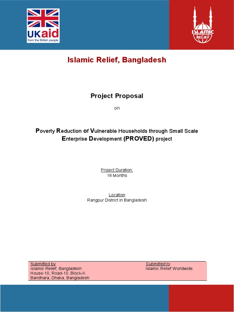 Bangladesh PROVED Project Proposal | PDF | Microfinance | Poverty
