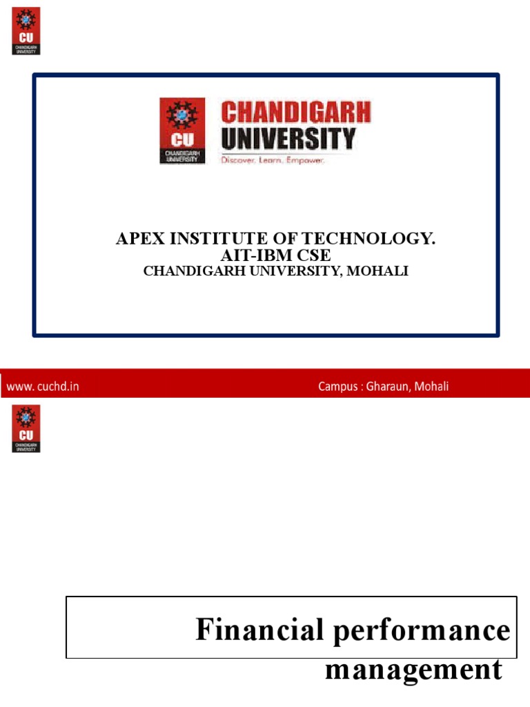 Apex Institute of Technology. Ait-Ibm Cse: Chandigarh University, Mohali | PDF | Goal | Resource