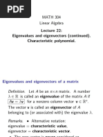 Linear Algebra Cheat Sheet | PDF | Eigenvalues And Eigenvectors | Matrix (Mathematics)