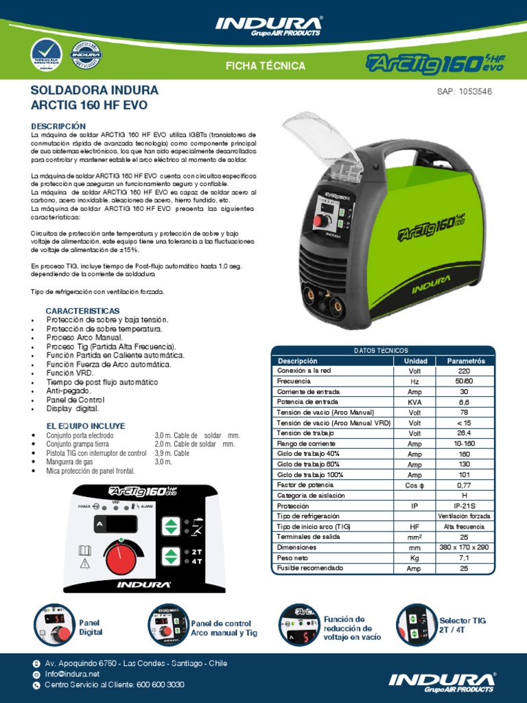 Arctig 160 Evo | PDF | Soldadura | Construcción