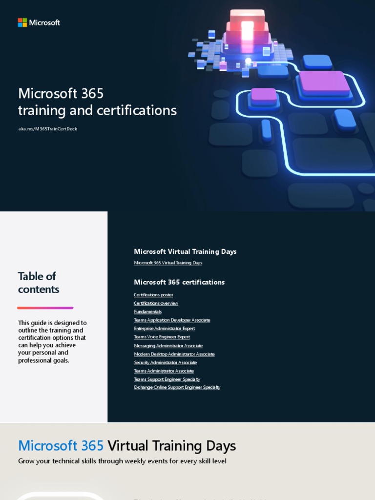M365 Training + Certification Guide | PDF