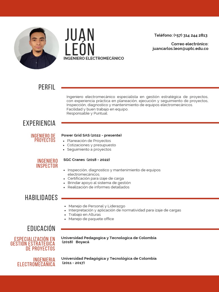 Currículum Juan Leon | PDF