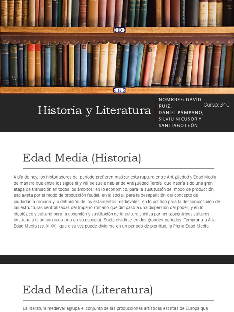 Evolución de la Literatura y la Historia | PDF | Romanticismo | España ...