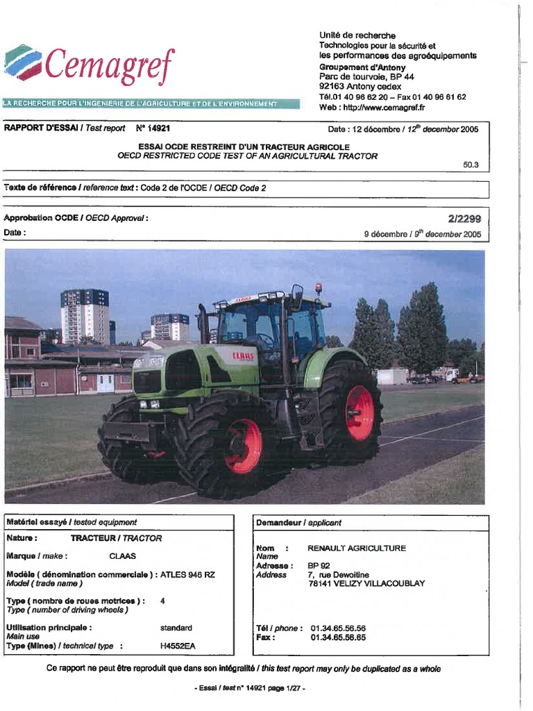 CLAAS-ATLES 946 RZ Nr2299-2005-Franz | PDF