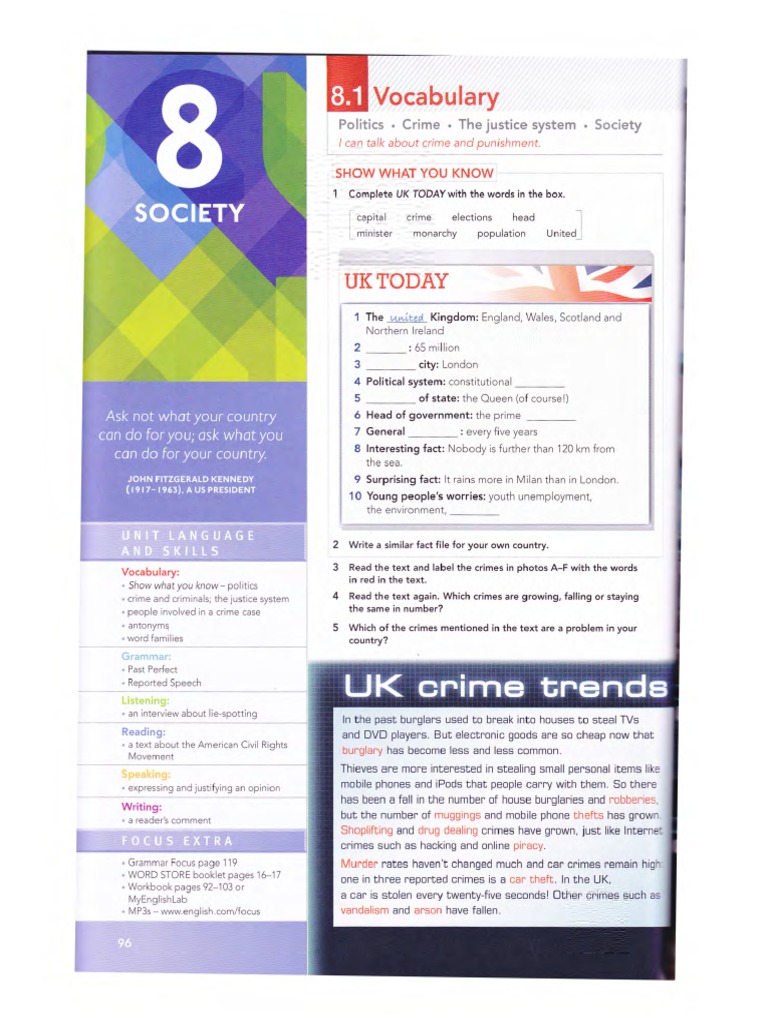 Unidad 8 - Focus 2 | PDF