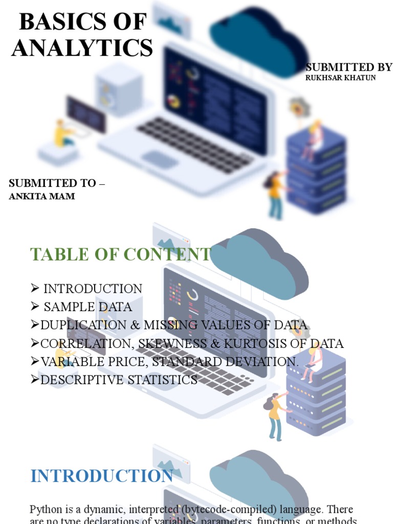 BASICS OF ANALYTICS Project | Download Free PDF | Scatter Plot | Skewness