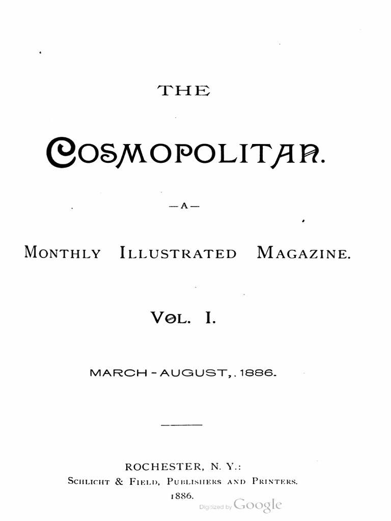 Cosmopolitan - Volume 1 (1886) | PDF