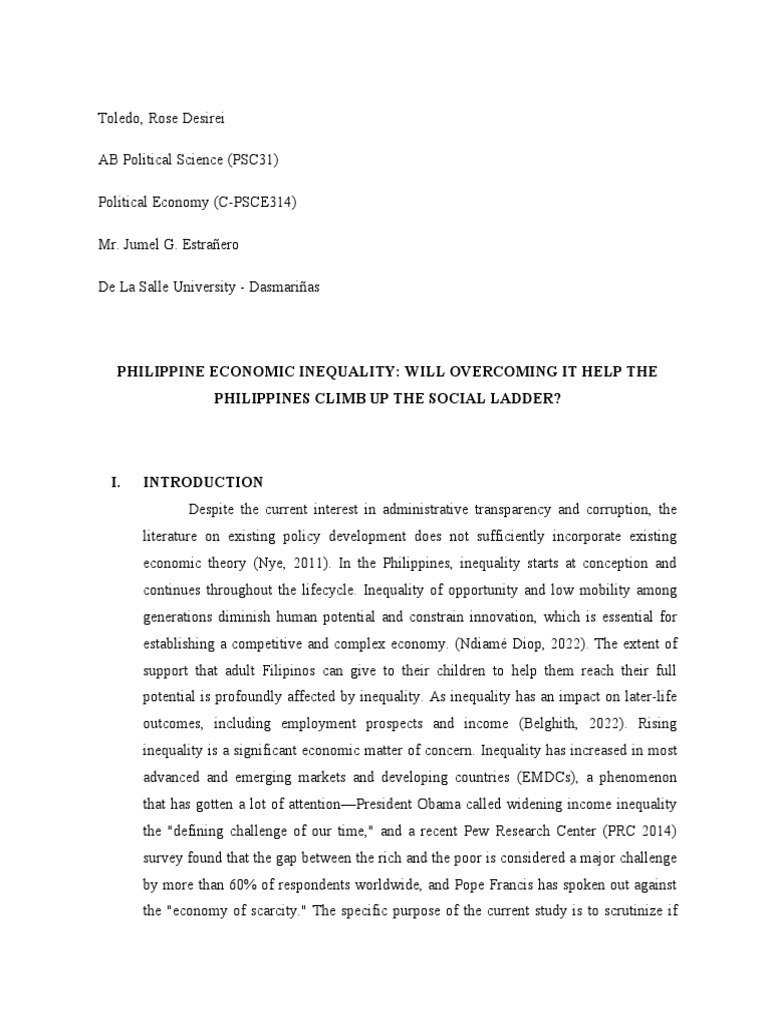 Philippine Economic Inequality: Will Overcoming It Help The Philippines ...