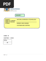 Grade 5 Natural Science Term 1 Exam | PDF | Zoology