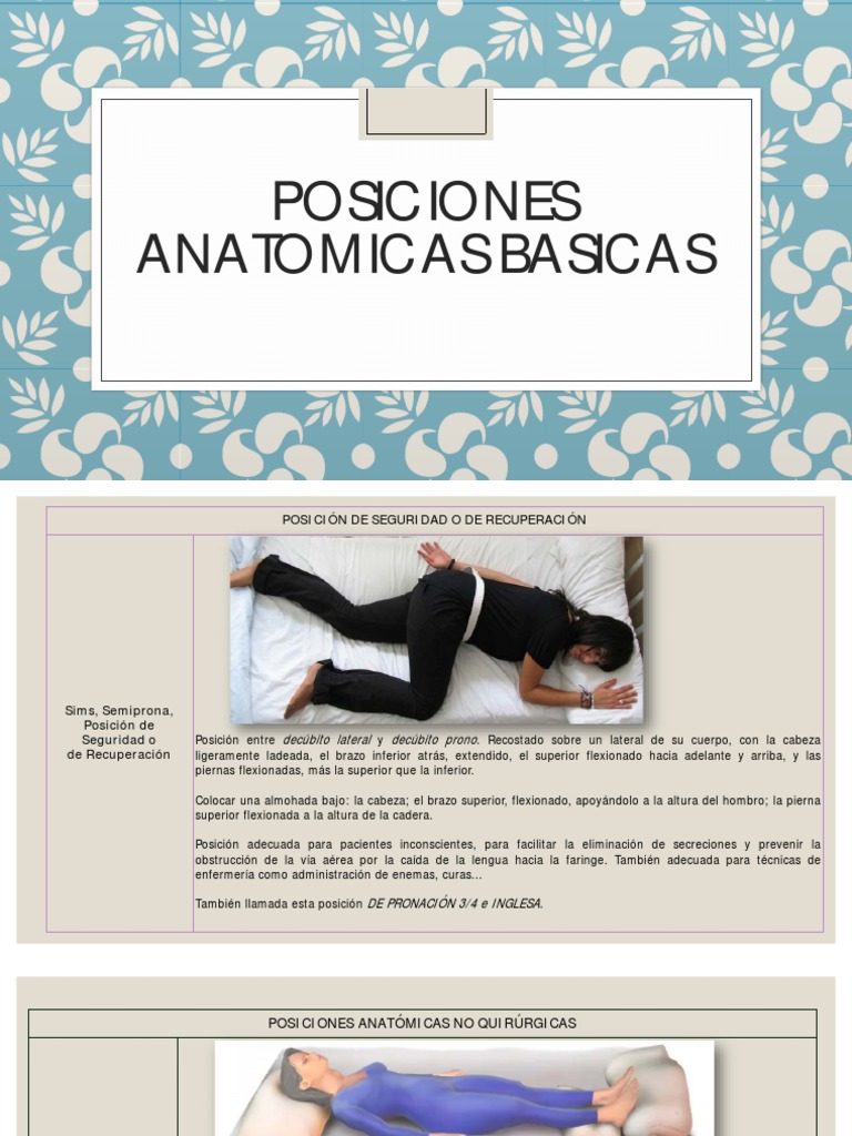Posiciones Anatomicas Basicas | Descargar gratis PDF | Cirugía | Términos anatómicos de ubicación