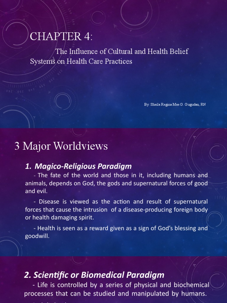 The Influence of Cultural and Health Belief Systems On Health Care ...