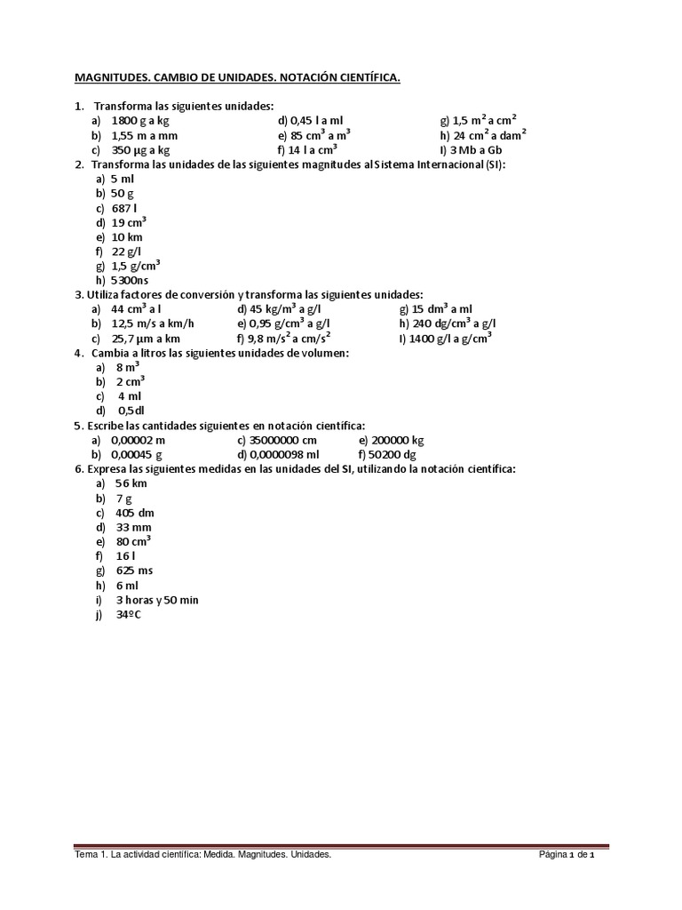 Ejercicios Tema 1 | PDF