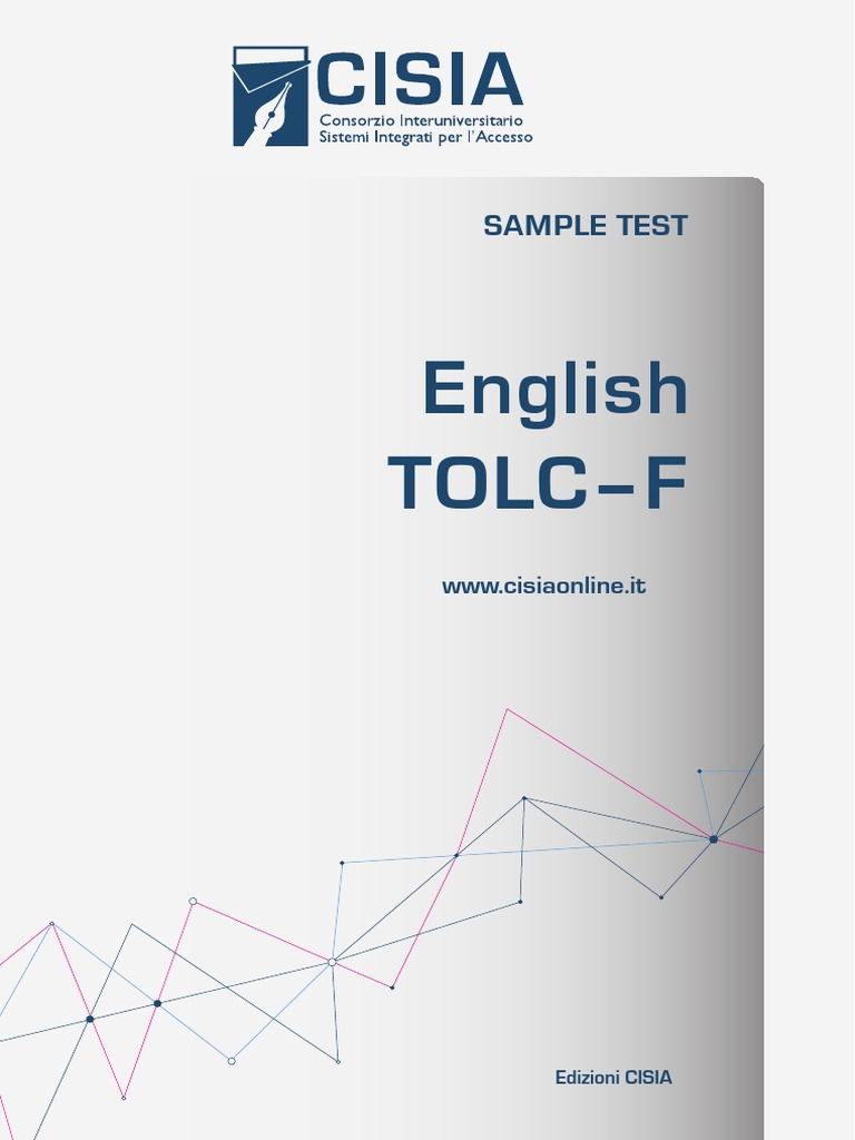 Esempio Di Prova English TOLC-F | PDF | Chemistry | Cell (Biology)