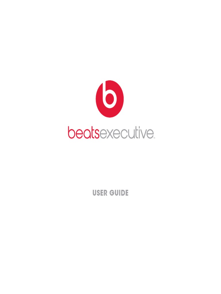 Casque Beats Executive | PDF | Headphones | Hearing